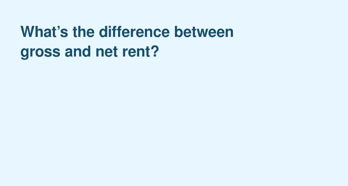 New Apartments | What’s the difference between gross and net rent?