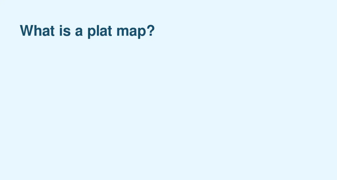 New Apartments | What is a plat map?